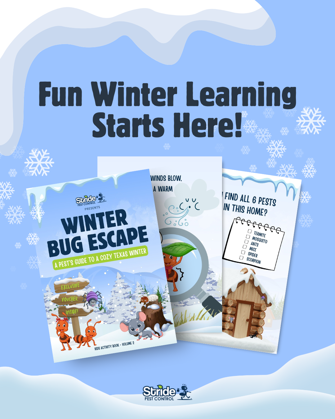 FREE Printable Winter Activity Book – Stride Pest Control
